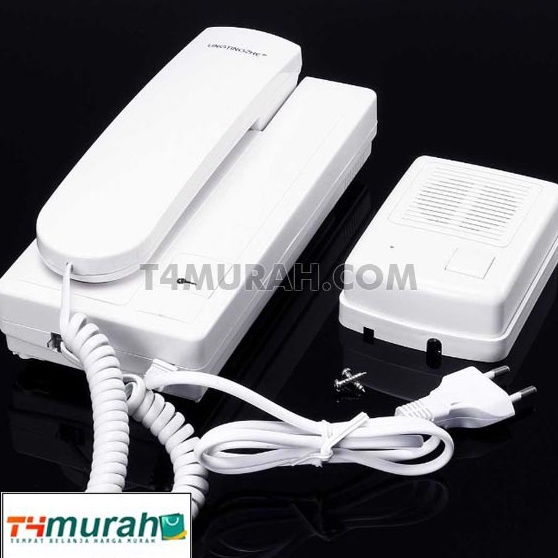 Jual Bel Pintu Masuk Interphone Kabel Dua Arah Doorbell Intercom Support Door Lock | Shopee ...