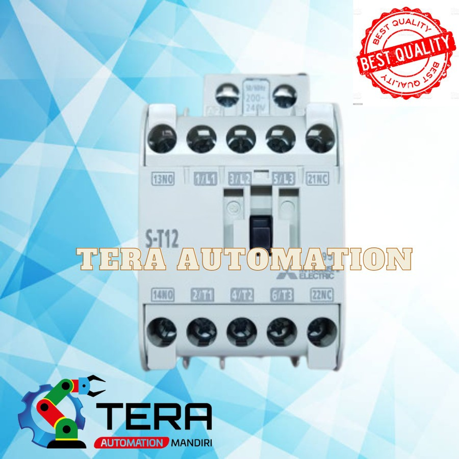 Jual Magnetic contactor mitsubishi S-T12/ Contactor S-T12 Mitsubishi 220Vac - 200V. | Shopee ...