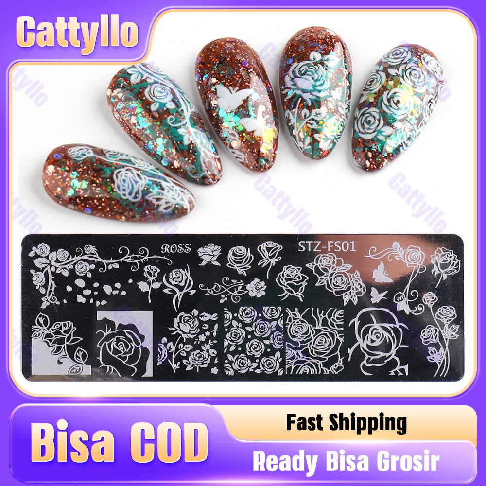 Jual Papan Stempel Design Nail Art/Plat besi Hiasan Gambar Nail Art ...