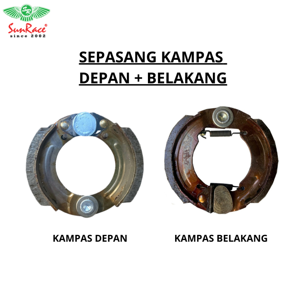 Jual SET/ SEPASANG KAMPAS REM TROMOL / BRAKE SHOE DRUM SEPEDA LISTRIK ...