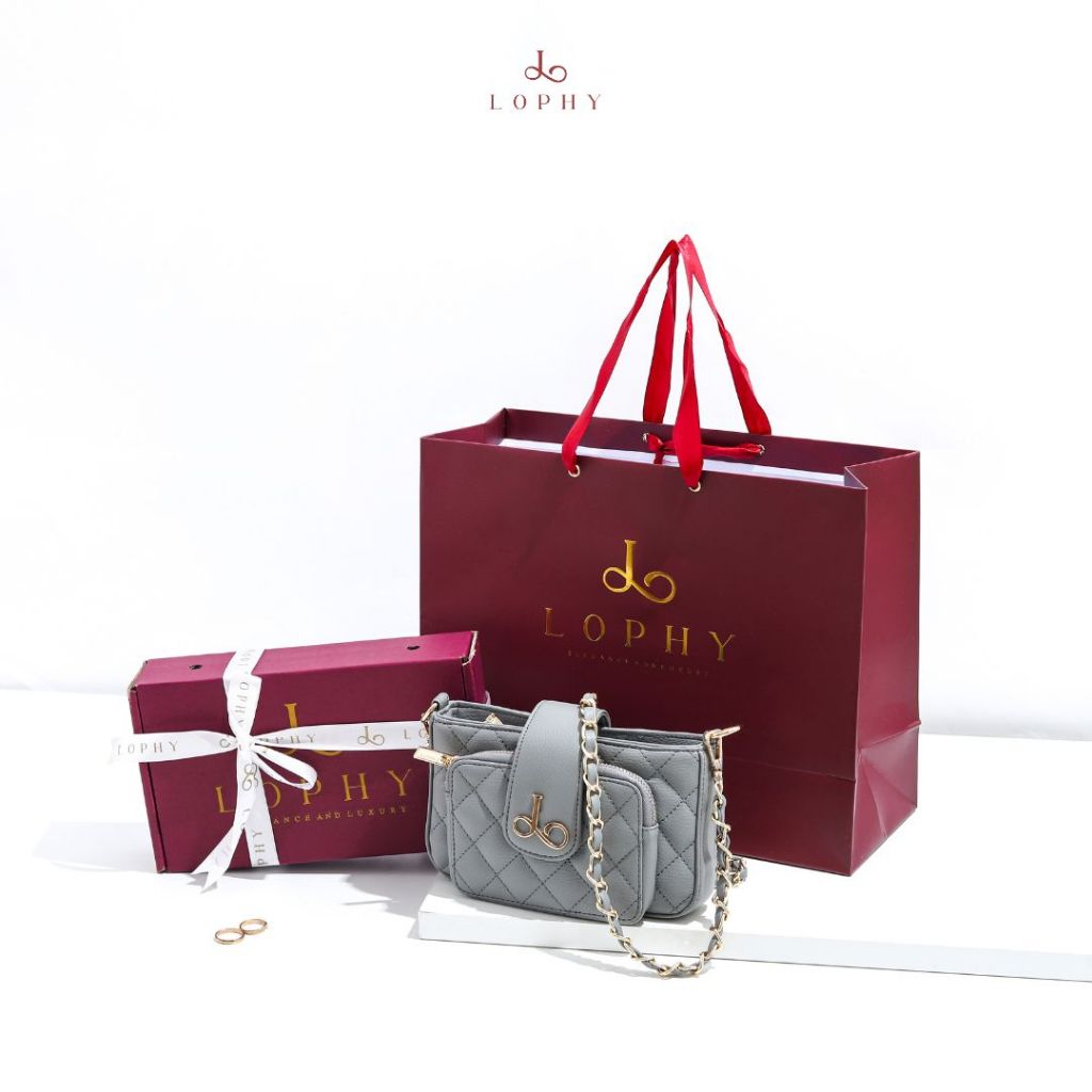 Jual Lophy Tas Selempang Wanita Hampers Kado Tas Sling Bag Flora Wallet ...