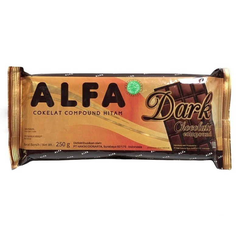Jual COKLAT ALFA 250gr - COKELAT ALFA - DARK CHOCOLATE COMPOUND 250 gr ...