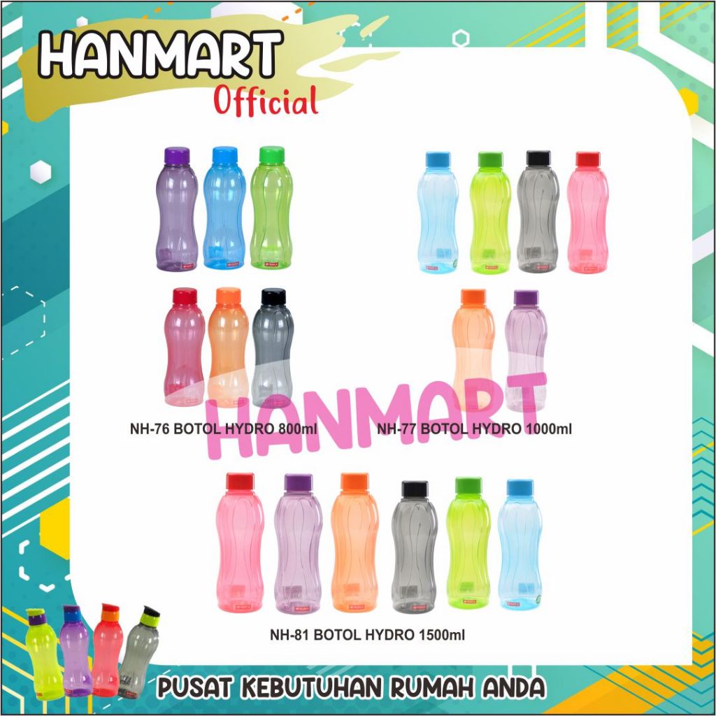 Jual LIONSTAR BOTOL MINUM NH-76 / NH-77 / NH-81 HYDRO BOTTLE 800ML ...