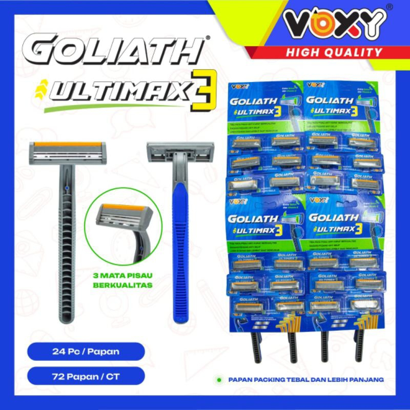 Jual Cukuran Jenggot 3 Mata Pisau Isi 24 Pcs Dan 12 Pcs | Shopee Indonesia