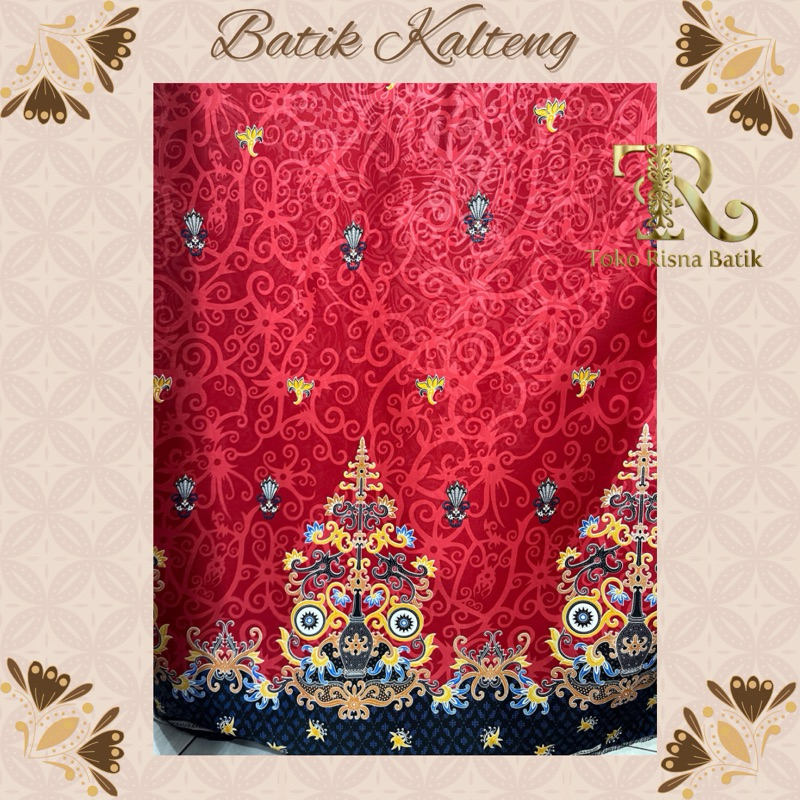 Jual Kain Batik Khas Kalteng bahan Emboss Premium | Shopee Indonesia
