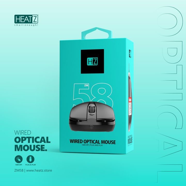Jual HEATZ Mouse Wired Optical HTZ ZM58 Mouse Laptop Komputer Mouse ...