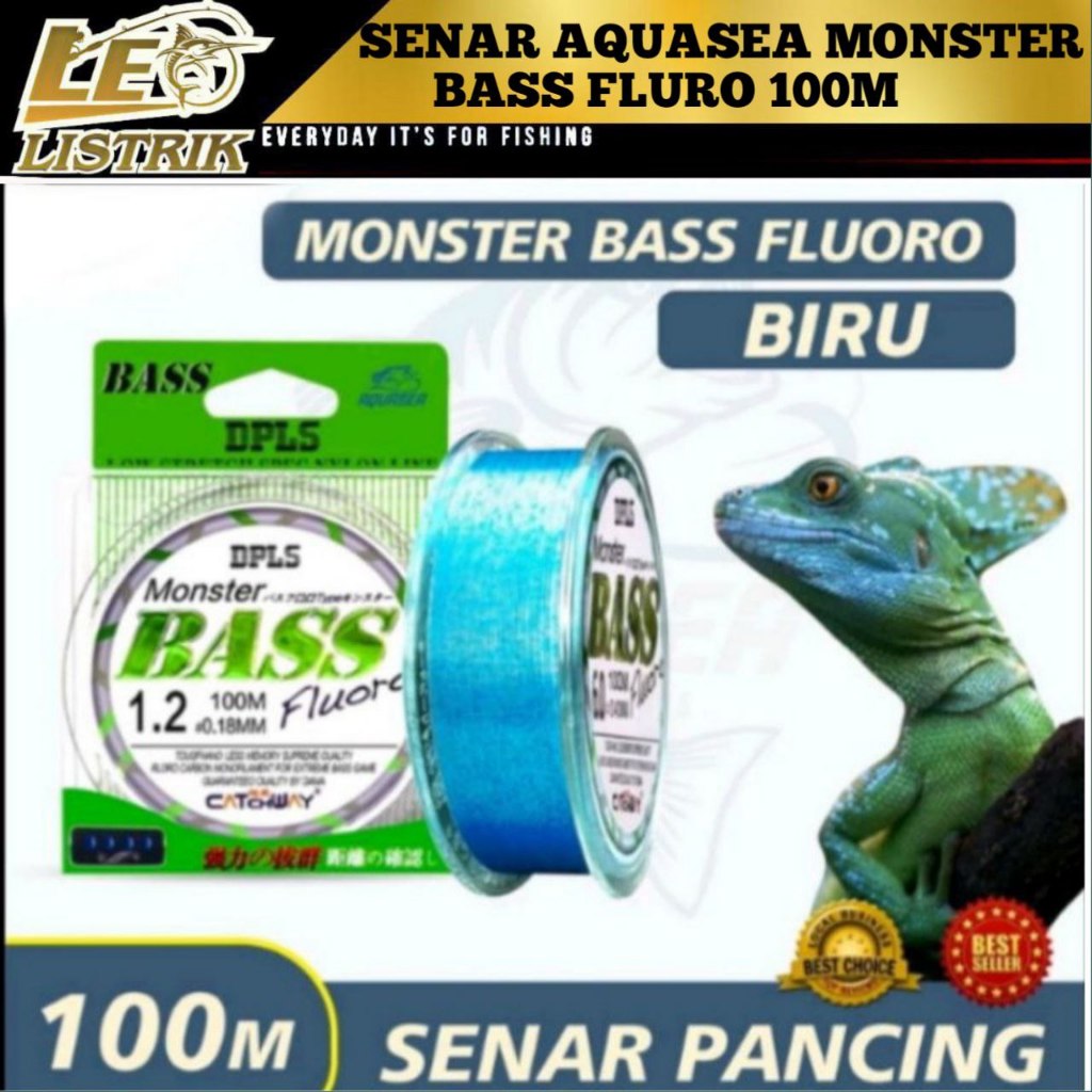 Jual SENAR AQUASEA MONSTER BASS FLURO 100M (BIRU) SENAR PANCING ...