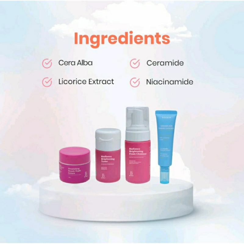 Jual BG SKIN PAKET BRIGHTENING RADIANCE NOURISH ORIGINAL | BEAUTY GLOW ...