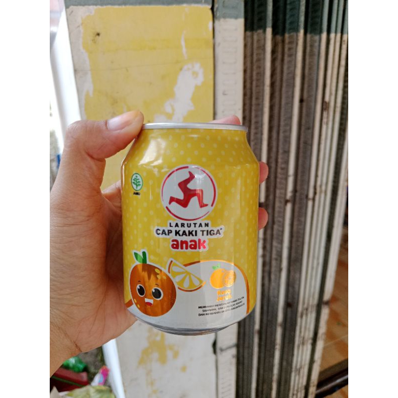Jual Larutan Cap Kaki Tiga Kaleng Kemasan 250Ml Rasa Jeruk Untuk Anak | Shopee Indonesia