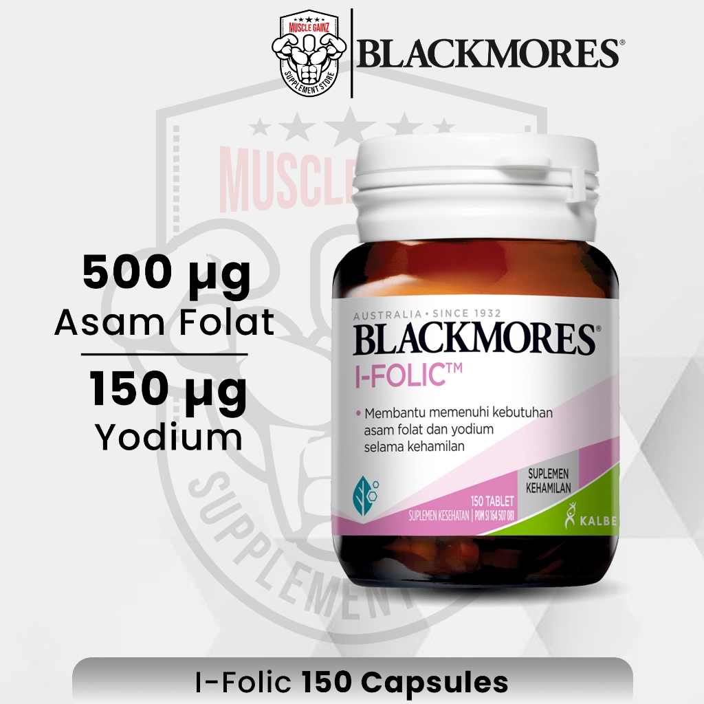 Jual Blackmores Ifolic 150 capsul I Folic Folavit Asam Folat Folamil ...