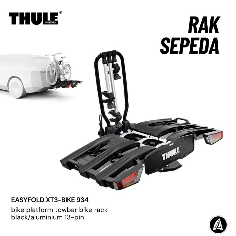 Jual Thule Bike Rack Towbar Tipe EasyFold XT 3-bike — 934 | Shopee ...