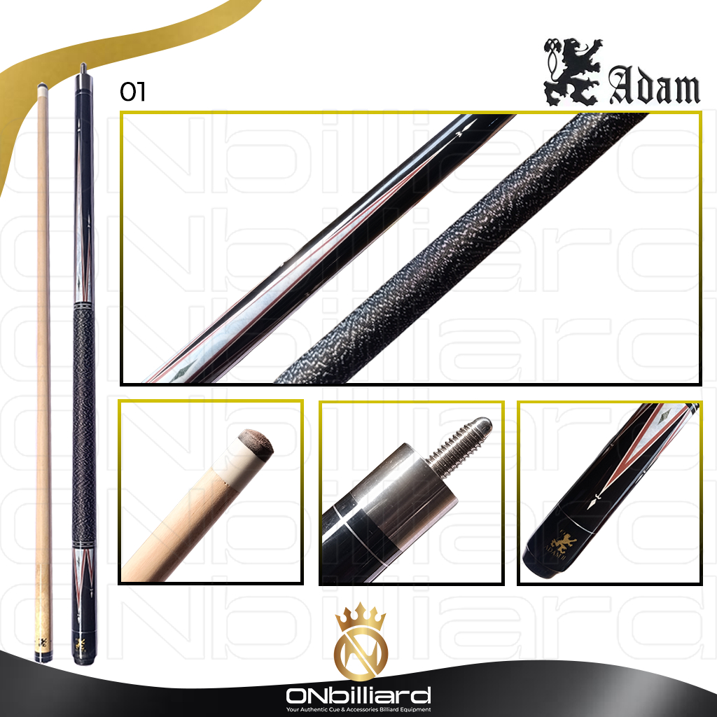 Jual ADAM II Cue Stick Billiard Lokasi Play Grip Linen 12.75mm ADAM 2 ...