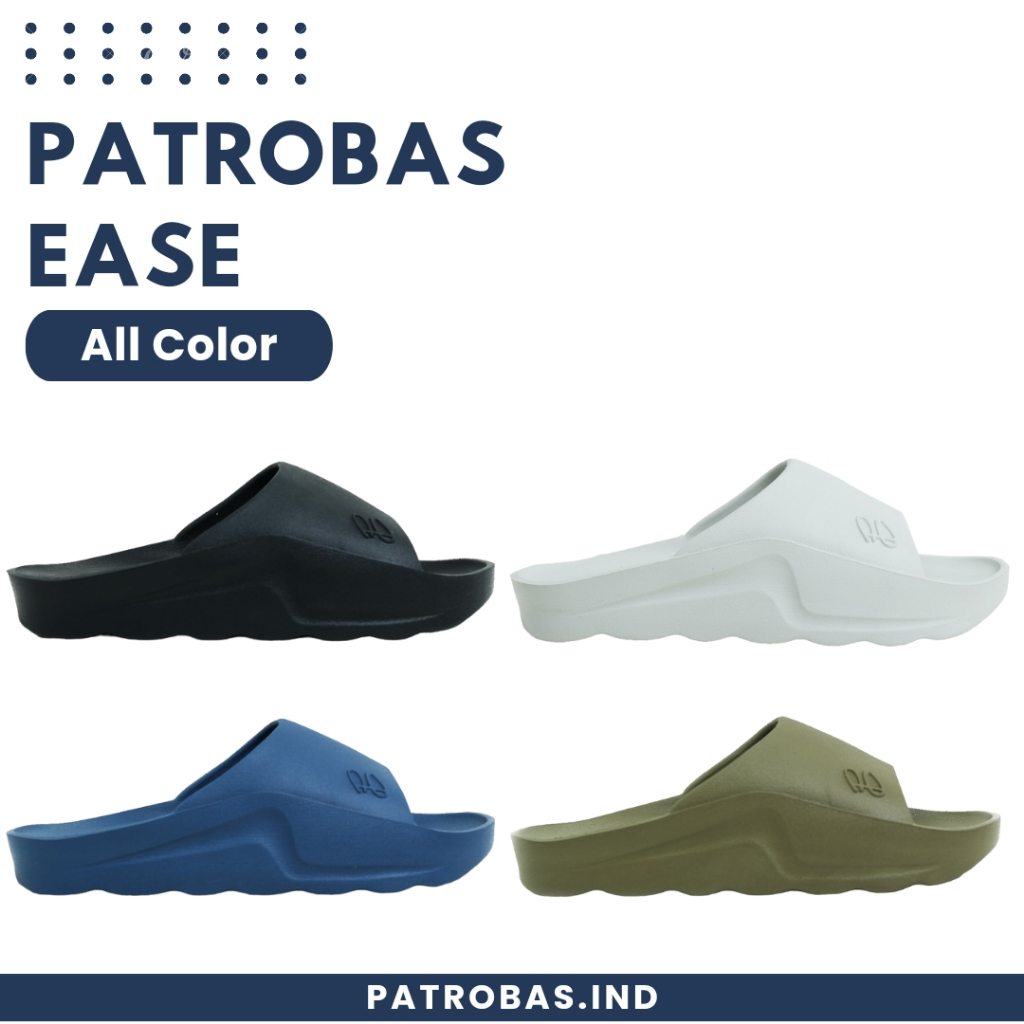 Jual Sandal Patrobas Ease Black Beryl Army Ivory Original Sendal Slide ...