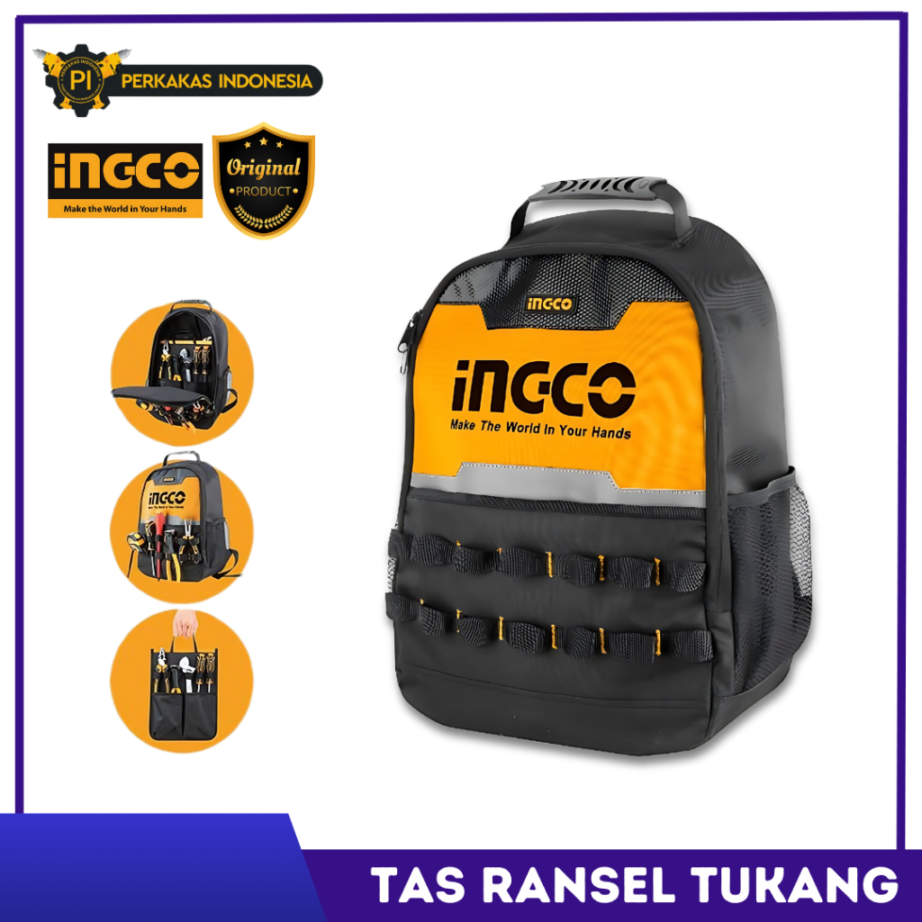 Jual Tools Backpack INGCO HBP0101 Tas Ransel Tool Bag 20kg Toolbag ...