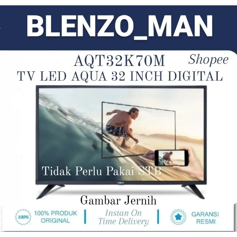 Jual ANDROID LED TV AQUA 32 INCH DIGITAL | Shopee Indonesia