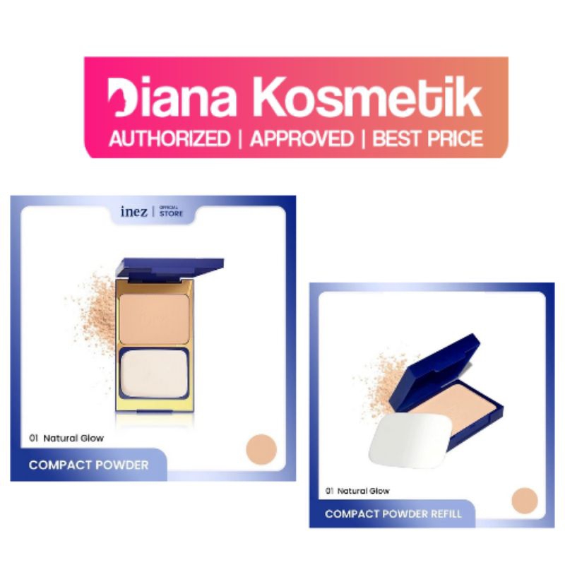 Jual Inez Color Refill Contour Plus Compact Powder (New case) | Shopee ...