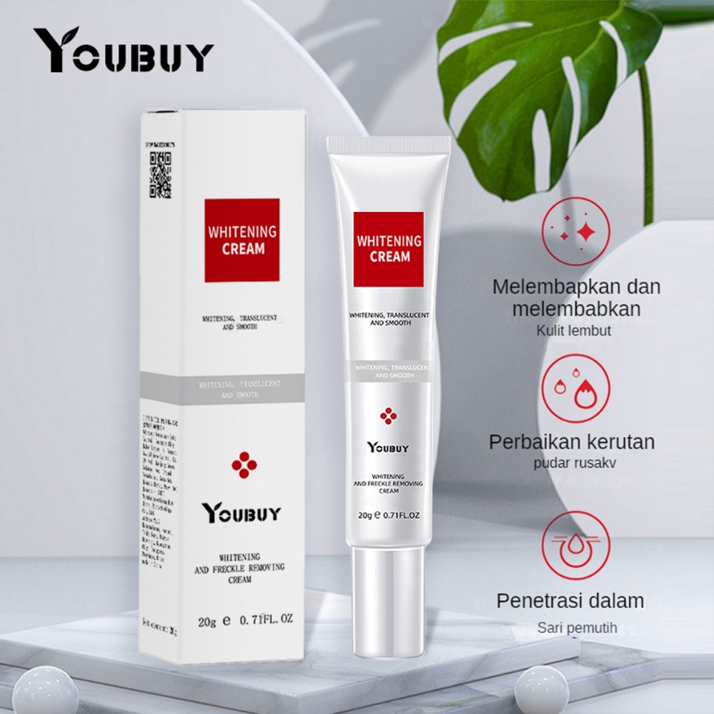 Jual 【BPOM】YOUBUY Whitening Freckle Cream Remove Dark Spots Anti Freckle Cream Niacinamide Fade ...