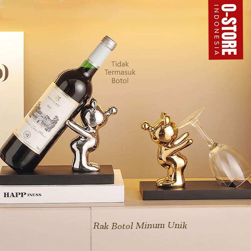 Jual Rak Botol Minuman Rak Wine Tempat Botol Wine Unik Rak Display Wine ...