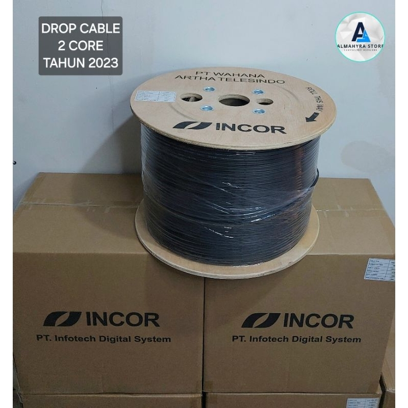 Jual KABEL FO FIG8 2 CORE 1 CORE BULAT 1,000 Meter INCOR / ZTT Tahun ...