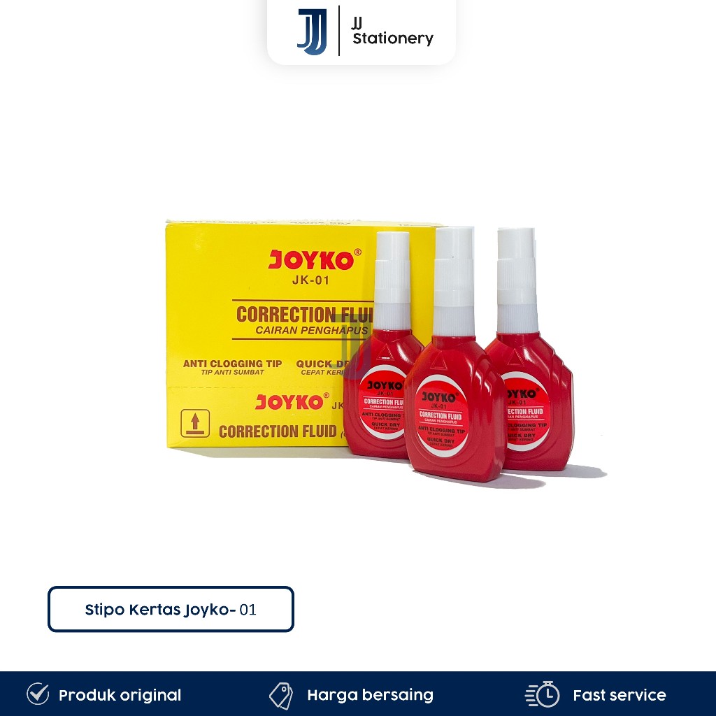 Jual [ PCS ] Tipex Joyko Cair / Stipo / Correction Fluid / Koreksi Cair ...