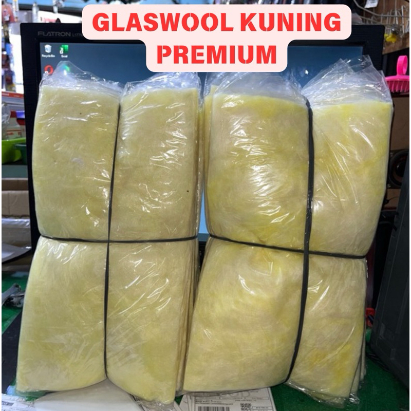 Jual (GLASSWOOL KUNING TEBAL) Glasswool Knalpot Racing Tahan Panas ...