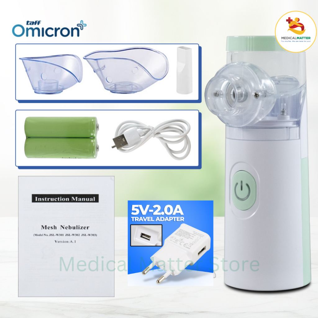 Jual TaffOmicron Alat Terapi Pernapasan Portable Handheld Nebulizer ...