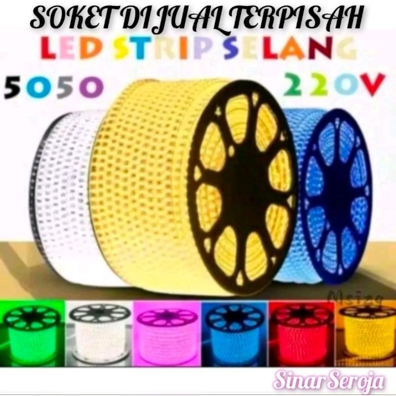 Jual LAMPU LED STRIP 5050 SMD PANJANG 1 METER LED STRIP 5050 SMD ...