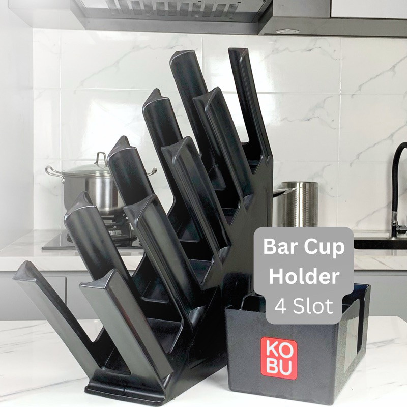 Jual Cup Holder Cafe Rak Cup Minuman 4 Slot KBCH-4 | Shopee Indonesia