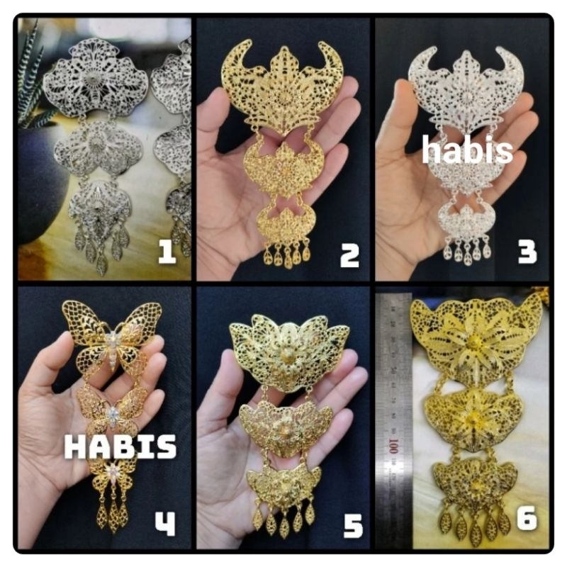 Jual kumpulan bros kutubaru kebaya 3 susun, bros jawa, bros betawi ...