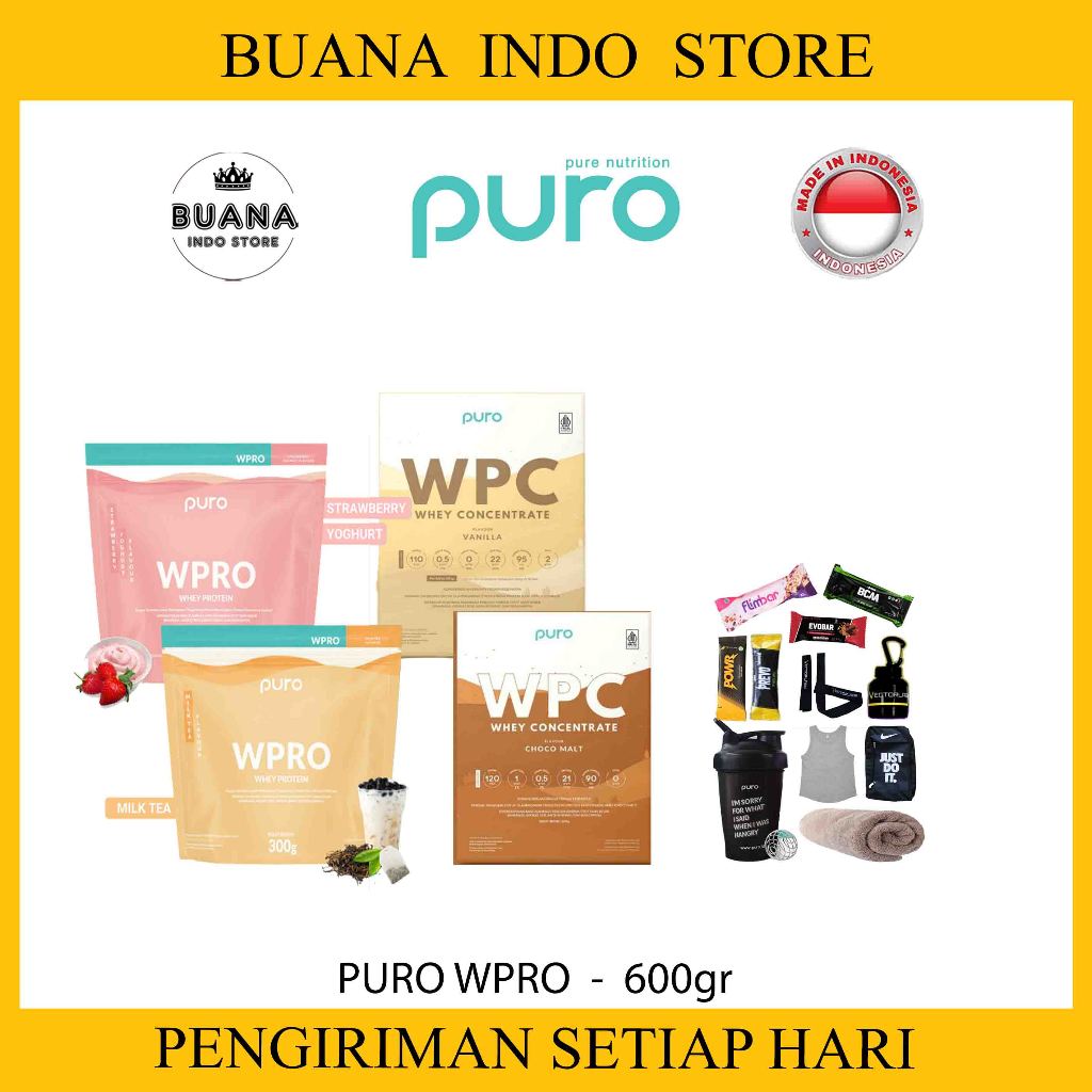 Jual PURO WPRO WPC 600gr | Whey Protein Concentrate 600g | Susu ...