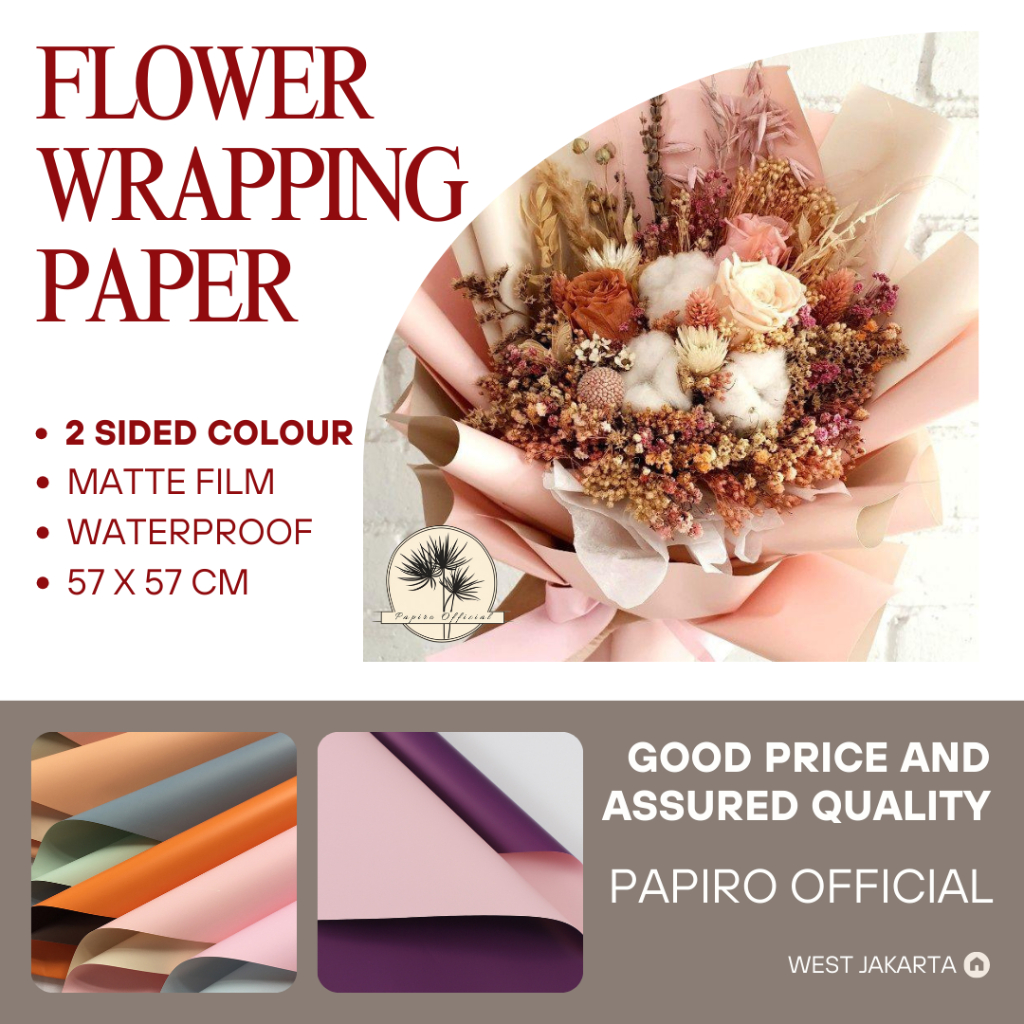 Jual 1 Pcs Papiro Kertas Buket Bunga Cellophane Flower Wrapping Paper ...