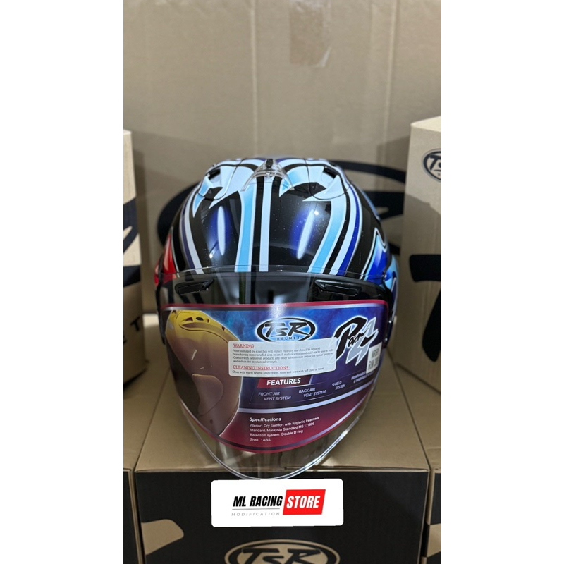 Jual HELM TSR RAM 4 NEW NAKANO SHURIKEN SILVER | Shopee Indonesia