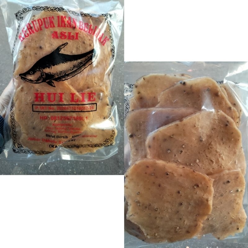 Jual Kerupuk Ikan Belidak Asli HUI LIE / Krupuk Ikan Belida / Kerupuk ...