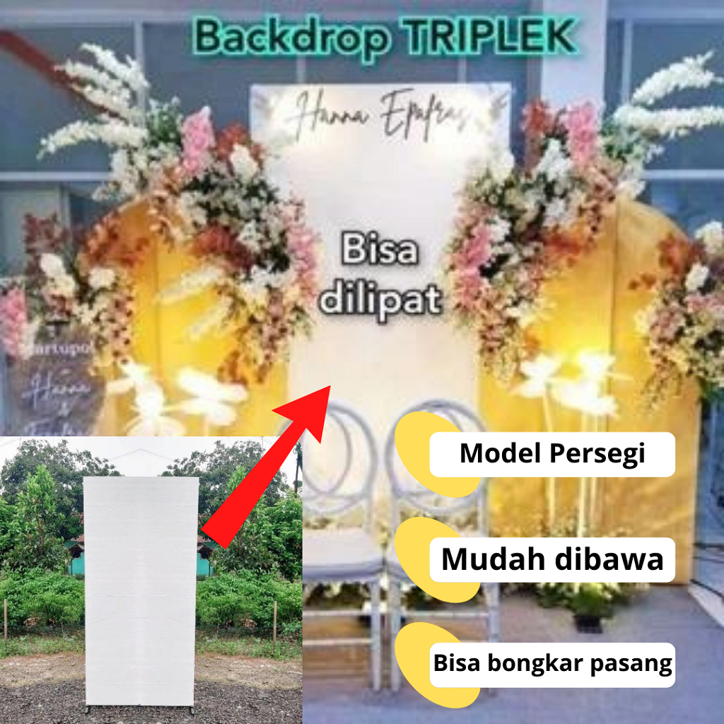 Jual backdrop panel dekorasi. backdrop triplek. nikahan. wedding ...