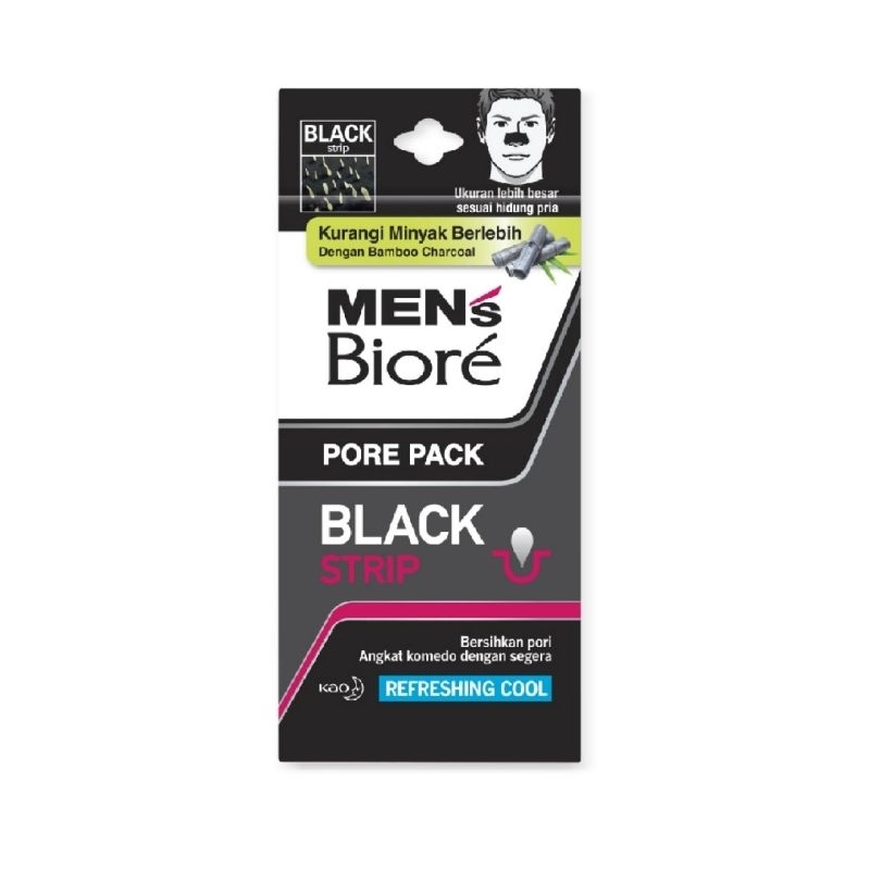 Jual Men's Biore Pore Pack Black 4s Pack (Pengangkat Komedo Pria ...