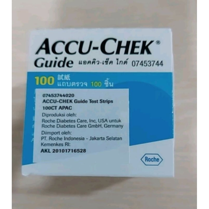 Jual Accu Check Guide Strip 100 Pcs | Shopee Indonesia
