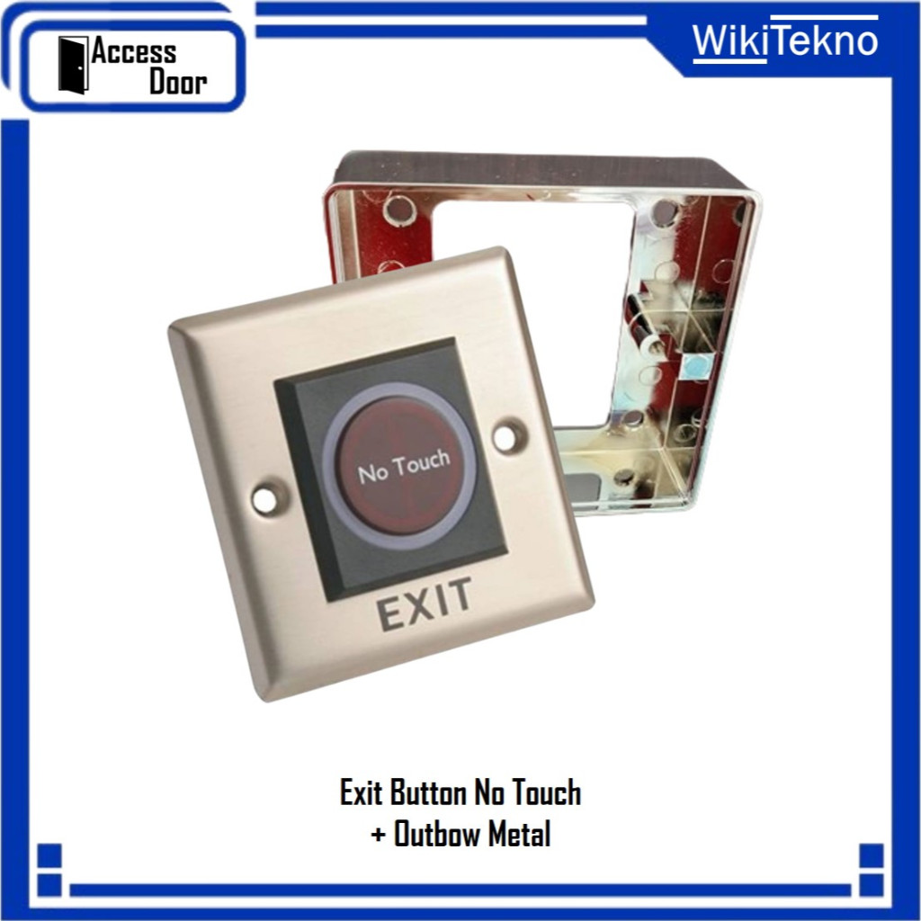 Jual Exit Button No Touch + Outbow Metal - Touchless Button Access Control | Shopee Indonesia