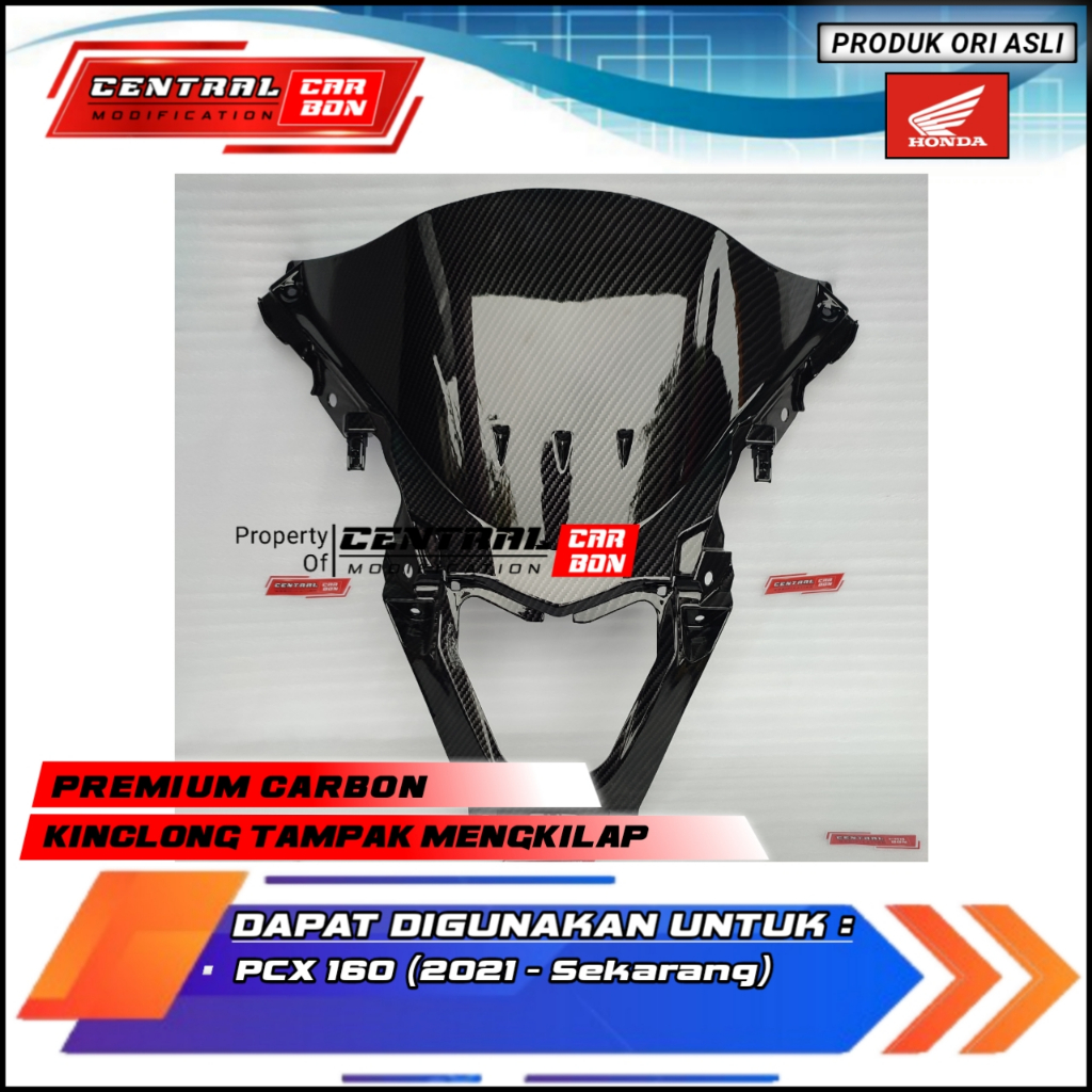 Jual Panel front meter honda PCX 160 k1z original honda carbon | Shopee ...