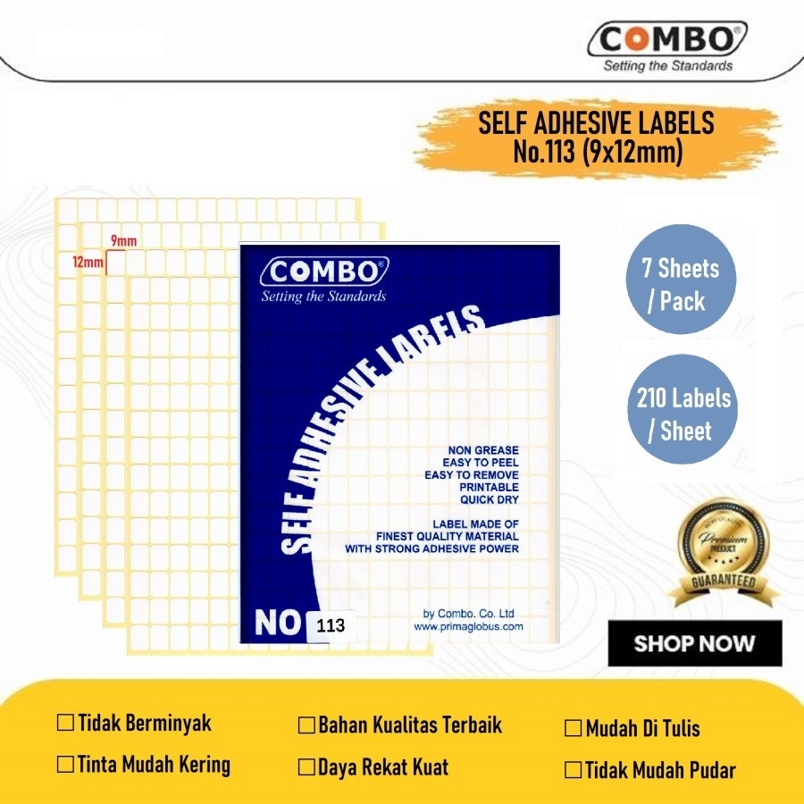 Jual Stiker label No 113 (9x12mm)/Label Harga kecil/Label Harga Murah ...