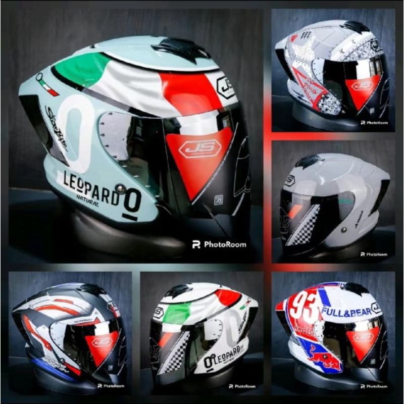Jual helm js armor Paket Ganteng || helm js armor motif & warna solid ...