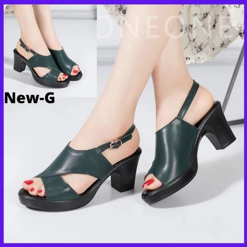 Jual Sepatu high heels model tali kebelakang (New-G) | Shopee Indonesia