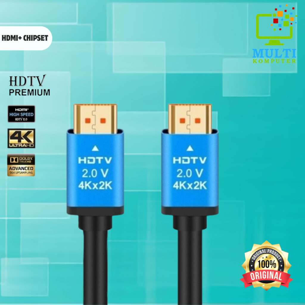 Jual Kabel HDMI+CHIPSET M-TECH v.2.0/b Ultra HD 4K 30 Meter | Shopee ...