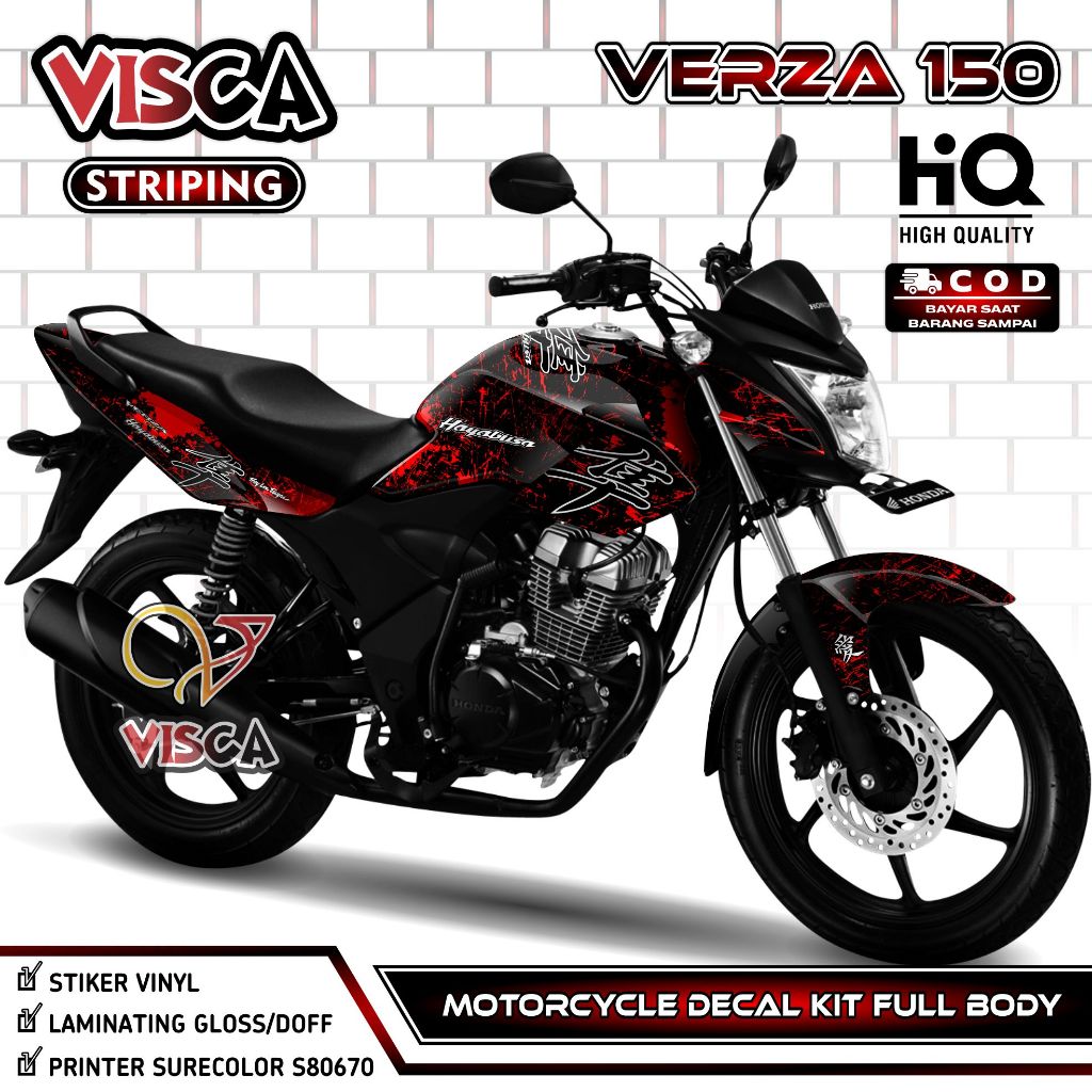 Jual Decal Verza 150 Full Body - Stiker Verza Full Body - Dekal Verza ...