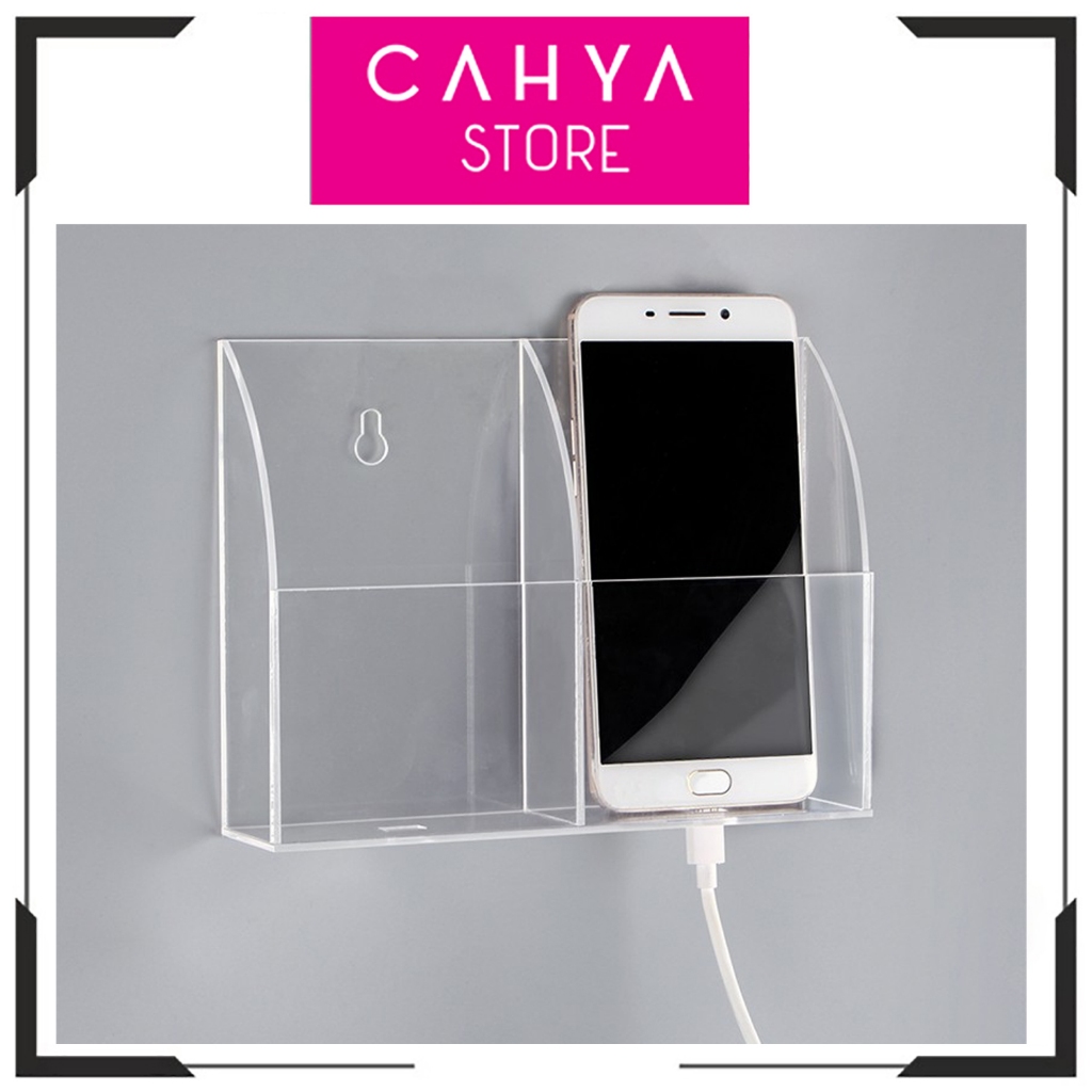 Jual Tempat Hp Dinding Acrylic Holder Hp Dinding Tempat Penyimpan Hp ...