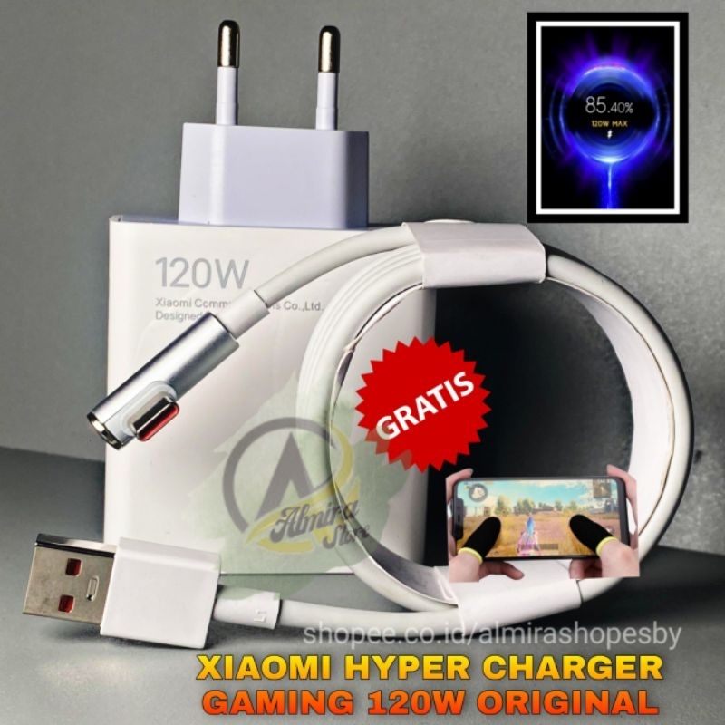 Jual GAMING CHARGER XIAOMI 120WATT USB TYPE C HYPER CHARGER Mi 11 12 13 ...