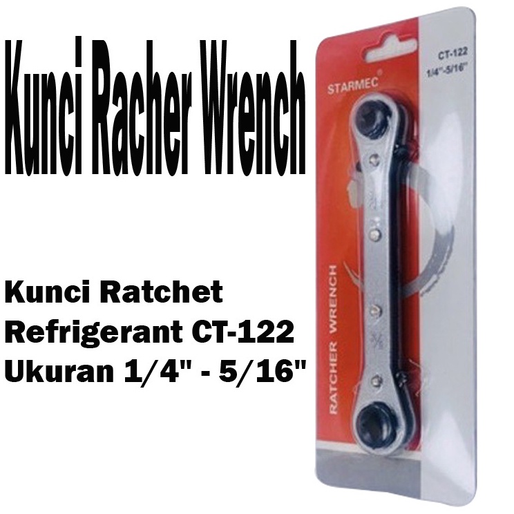 Jual Ifw RMB Kunci Ratchet Refrigerant CT122 Ukuran 14 516 MEREK ...