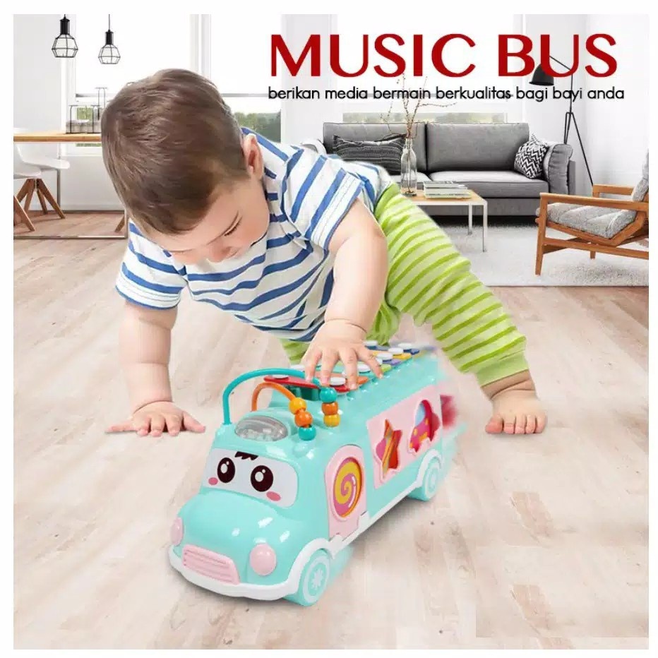 Jual Mainan Anak Bus Xylophone / Mainan Anak Mobil Xylophone / Mainan ...
