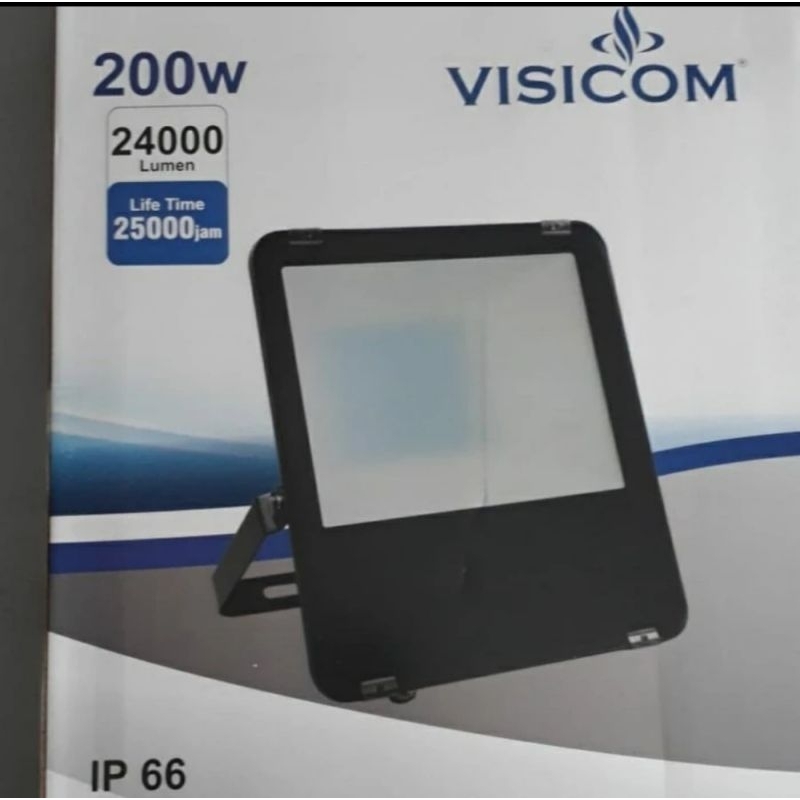 Jual Lampu Flood Light LED 200W warna Putih Lampu Sorot Visicom Floodlight 200Watt 200 Watt ...