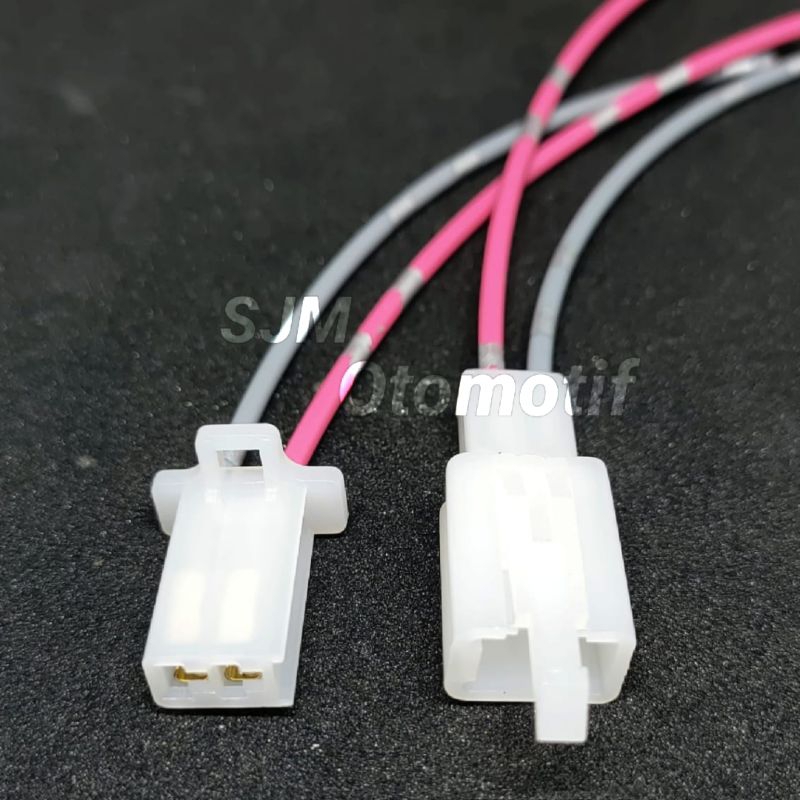 Jual Soket socket konektor kabel 2 pin kecil kabel motor + kabel bintik ...