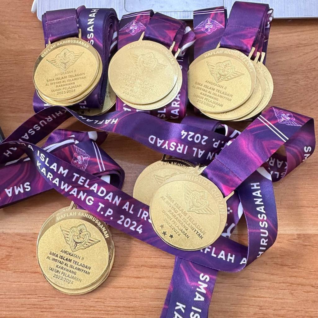 Jual Medali Grafir Laser 5 / Custom Medali / Medali Logam / Medali Emas ...